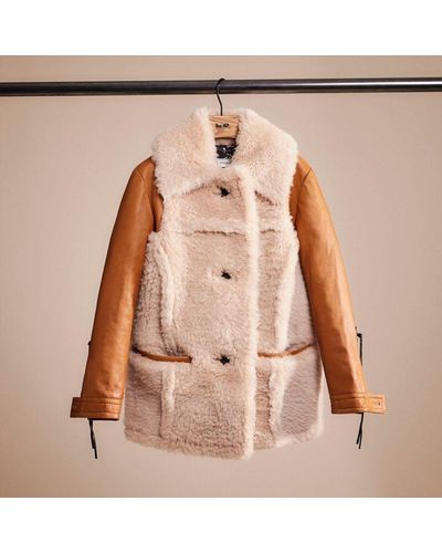Natural COACH Coats for Women | Lyst