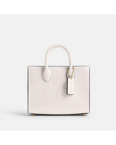 White COACH Tote bags for Women | Lyst
