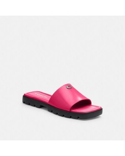 Pink COACH Flats for Women | Lyst