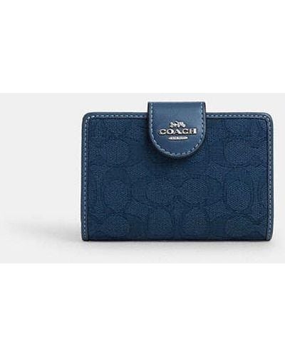 Blue COACH Wallets and cardholders for Women | Lyst
