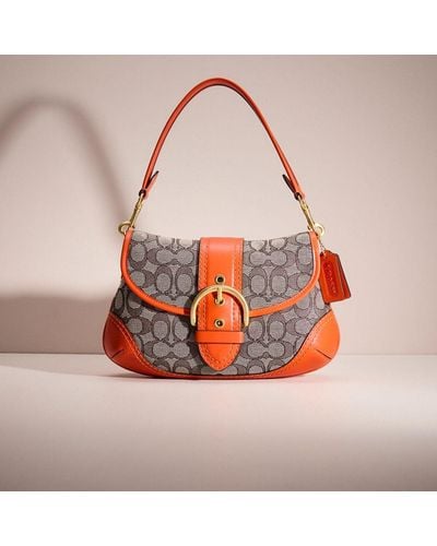 Orange COACH Shoulder bags for Women | Lyst