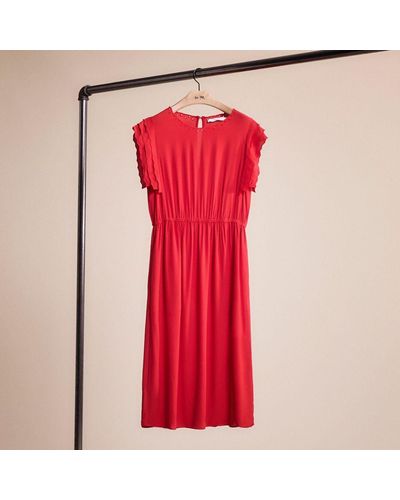 Red COACH Dresses for Women | Lyst