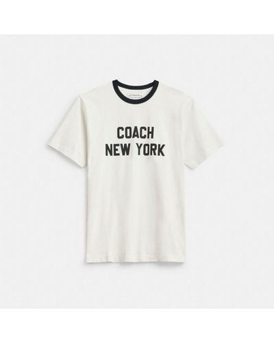 White COACH T-shirts for Men | Lyst