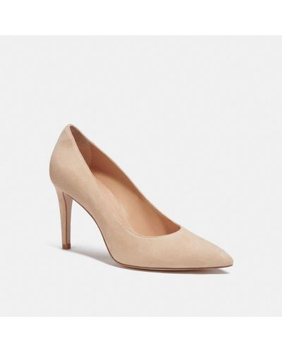Natural COACH Heels for Women | Lyst