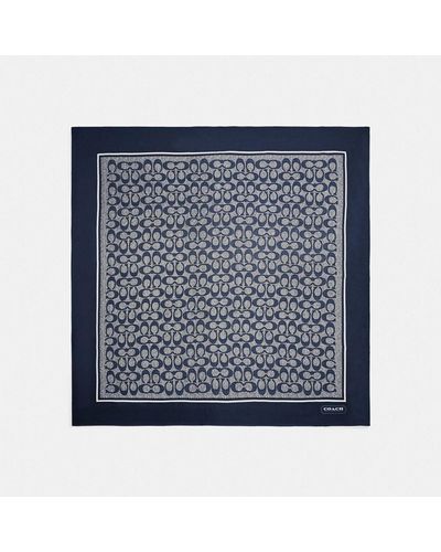 COACH Silk Square Scarves for Women | Lyst