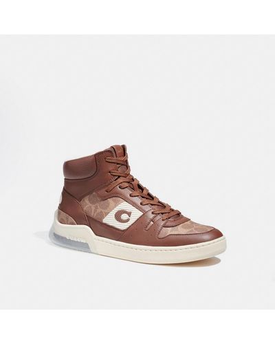 Brown COACH Sneakers for Men | Lyst