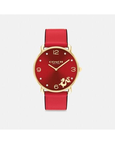 Red COACH Watches for Women | Lyst
