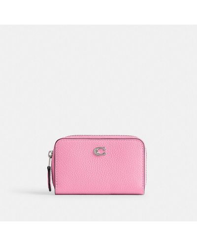 Pink COACH Wallets and cardholders for Women | Lyst