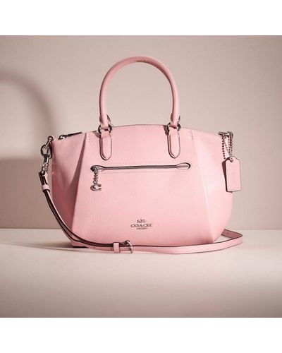 Pink COACH Satchel bags and purses for Women | Lyst