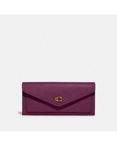 Purple COACH Wallets and cardholders for Women | Lyst