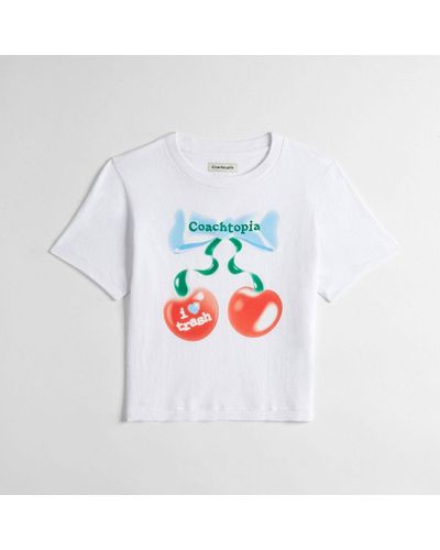 White COACH Tops for Women | Lyst