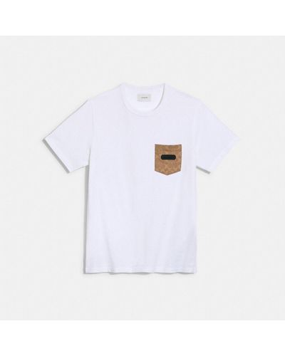 White COACH T-shirts for Men | Lyst