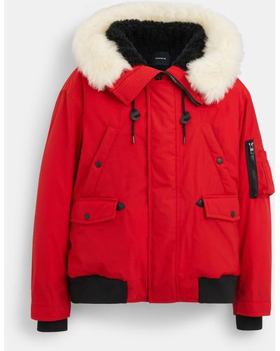 Red Coach Outlet Jackets for Men | Lyst