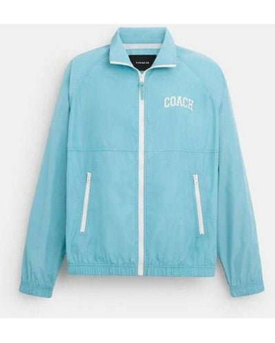 Blue COACH Jackets for Men | Lyst