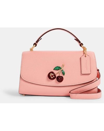 Pink COACH Satchel bags and purses for Women | Lyst