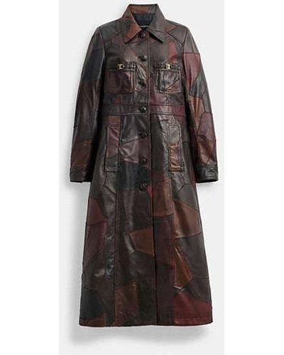 Black COACH Coats for Women | Lyst