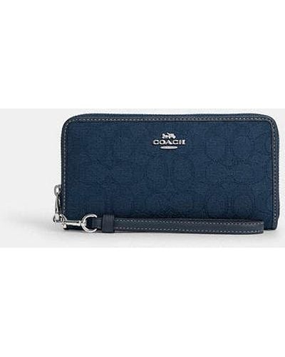 Blue COACH Wallets and cardholders for Women | Lyst