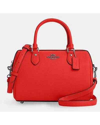 Red COACH Satchel bags and purses for Women | Lyst