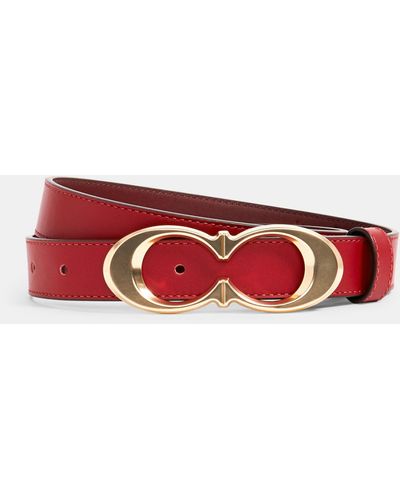 Red COACH Belts for Women | Lyst