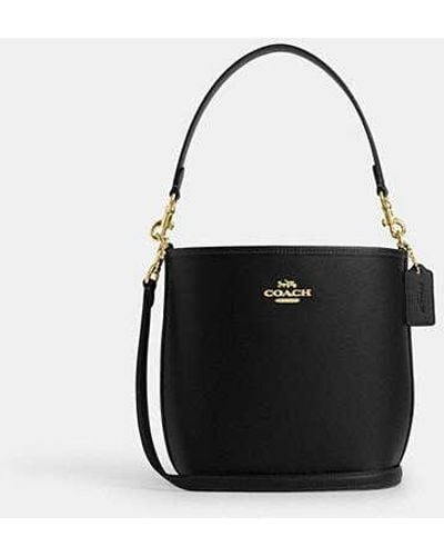Black COACH Bucket bags and bucket purses for Women | Lyst