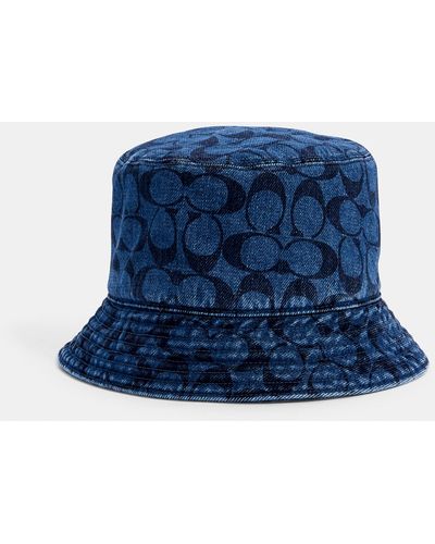 Blue COACH Hats for Women | Lyst