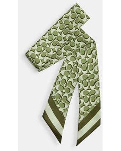 Black COACH Scarves and mufflers for Women | Lyst