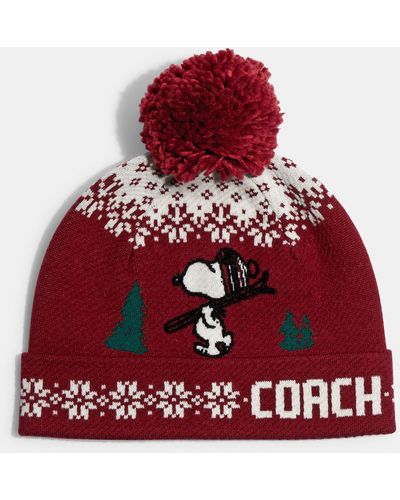 Red Coach Outlet Hats for Women | Lyst