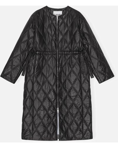Black Ganni Coats for Women | Lyst