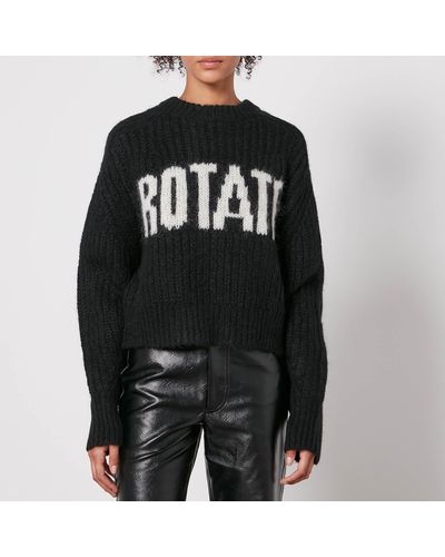 Black ROTATE BIRGER CHRISTENSEN Knitwear for Women | Lyst