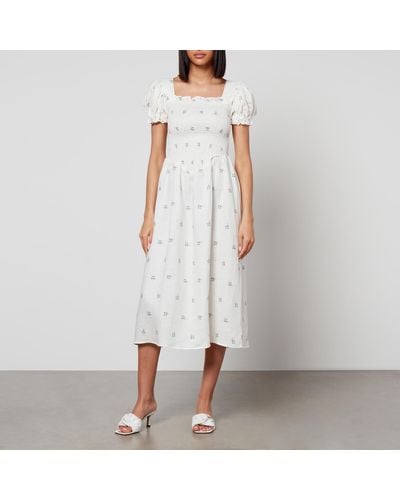 White Sleeper Dresses for Women | Lyst