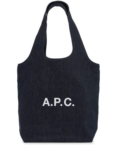 Blue A.P.C. Tote bags for Women | Lyst