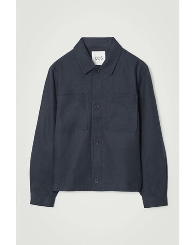 Blue COS Shirts for Men | Lyst