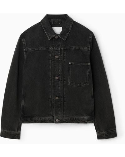Black COS Jackets for Men | Lyst