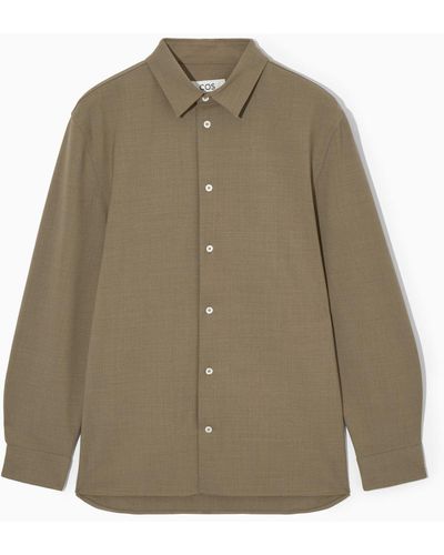 Natural COS Shirts for Men | Lyst