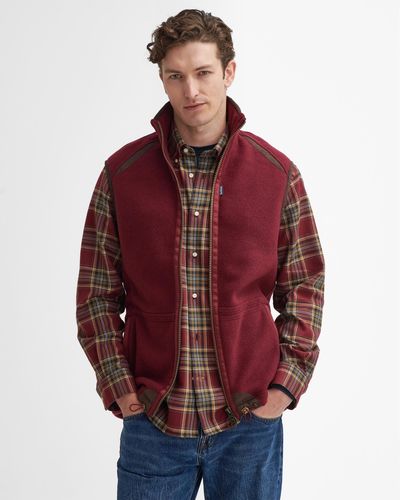 Red Barbour Jackets for Men | Lyst