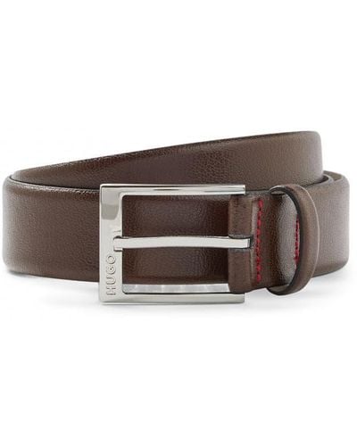 Brown HUGO Belts for Men | Lyst