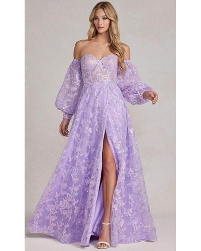 Purple Strapless Prom Dresses for Women - Up to 59% off | Lyst