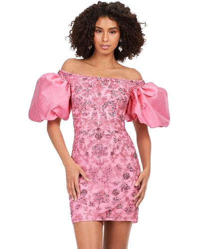 Puff Sleeve Cocktail Dresses for Women - Up to 82% off | Lyst