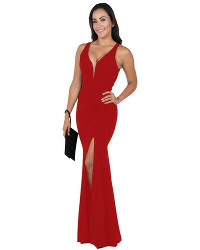 Red Dresses With Slit for Women - Up to 74% off | Lyst