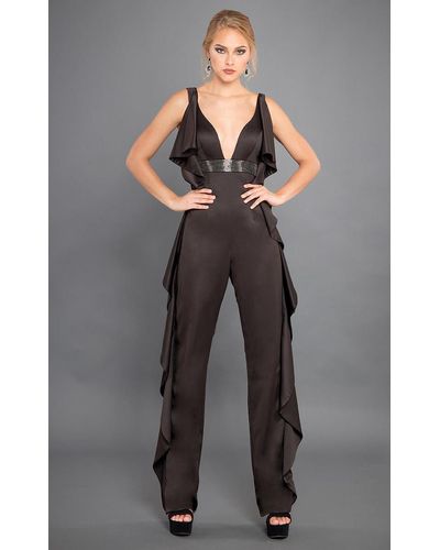 Black Rachel Allan Jumpsuits and rompers for Women | Lyst