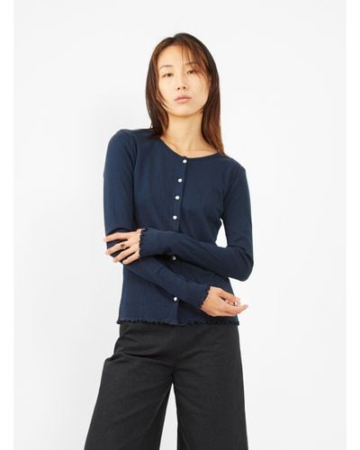 Dark Blue Cardigans for Women | Lyst