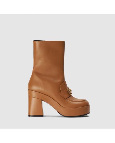 White Versace Boots for Women | Lyst