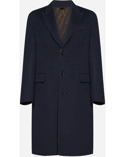 Blue Fendi Coats for Men | Lyst