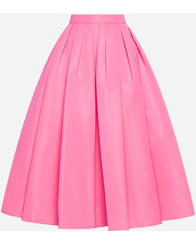 Pink Pleated Midi Skirts for Women - Up to 70% off | Lyst