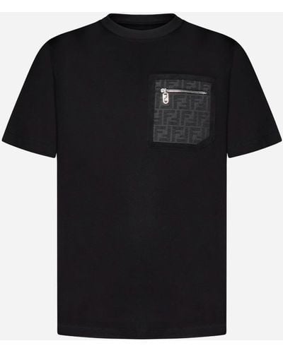 Black Fendi T-shirts for Men | Lyst