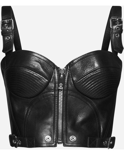 Leather Bustier Tops for Women - Up to 75% off | Lyst