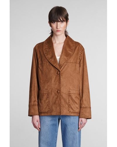 Brown MVP WARDROBE Jackets for Women | Lyst