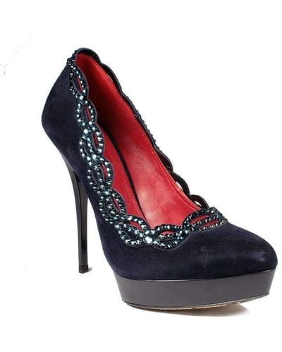 Blue Cesare Paciotti Heels for Women | Lyst