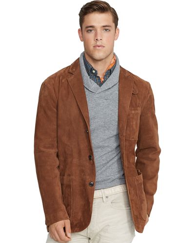 Brown Polo Ralph Lauren Coats for Men | Lyst