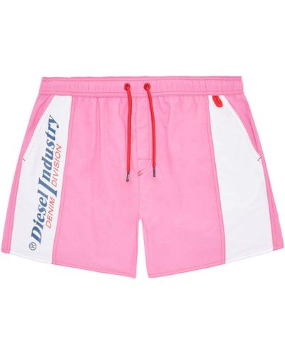 Pink DIESEL Beachwear and Swimwear for Men | Lyst